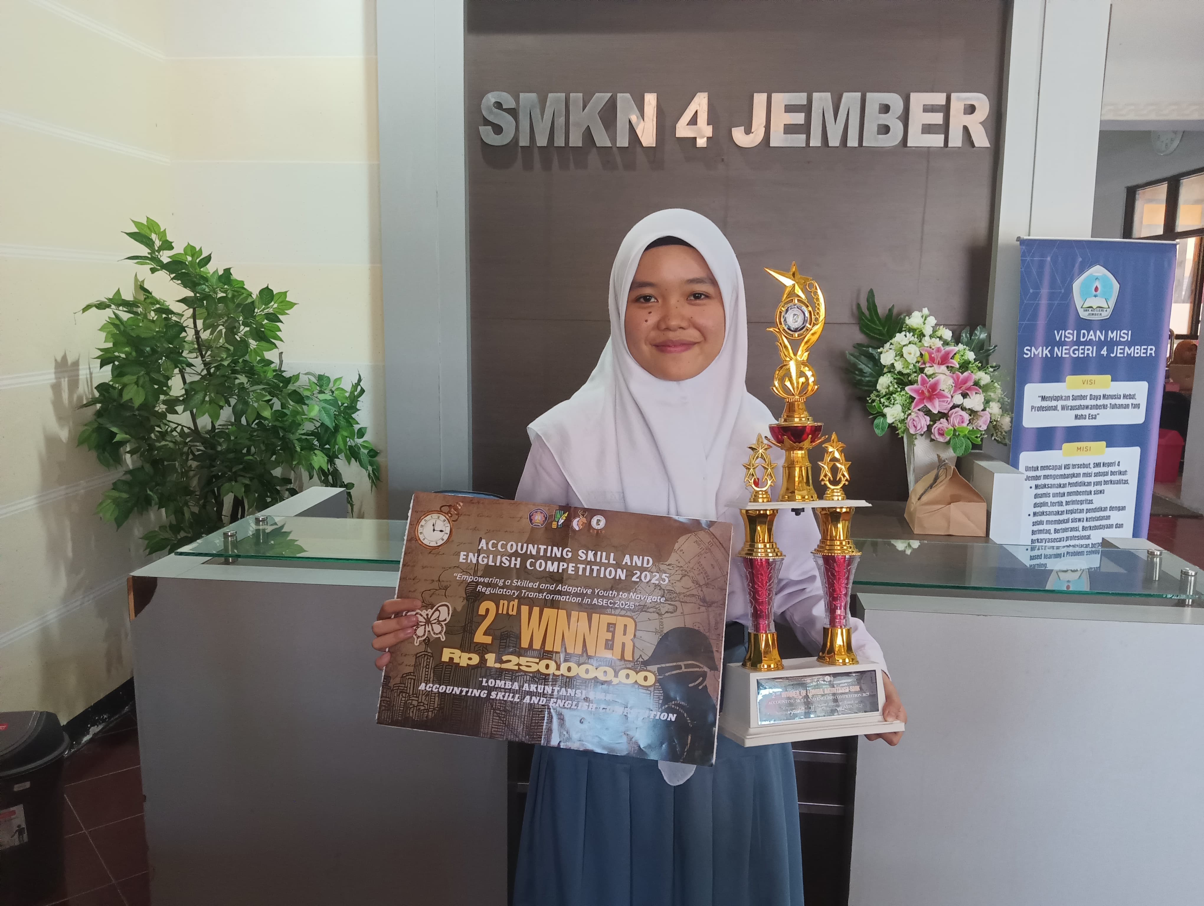 Berprestasi di ASEC 2025, Dita Bawa Pulang Juara 2 untuk SMKN 4 Jember